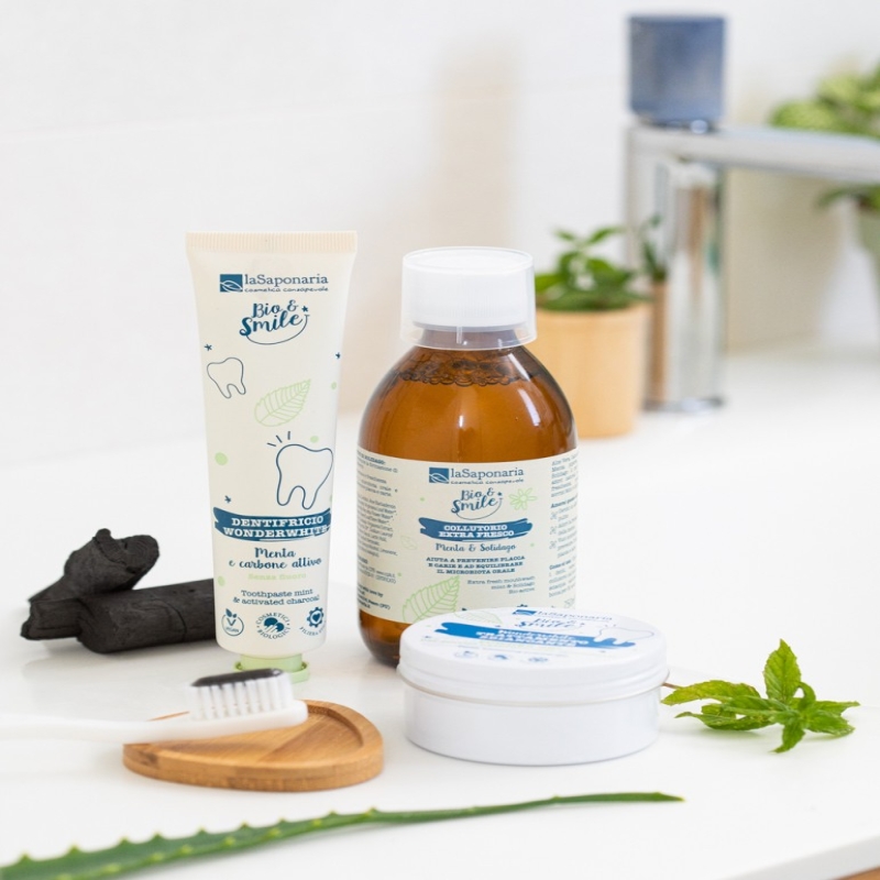 Collutorio biologico - Extra Fresco Menta & Solidago | La Saponaria